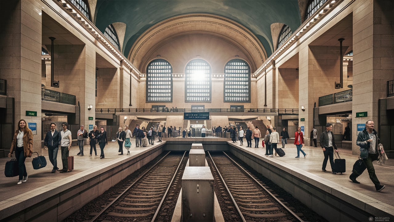 LIRR Grand Central Station Schedule with Entrance
